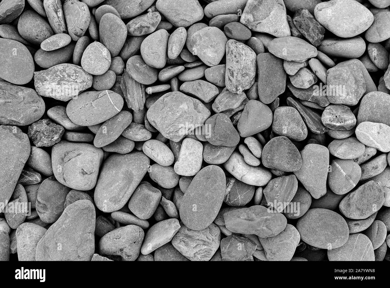 Smooth stones texture background. Rounded stones on Atlantic ocean ...