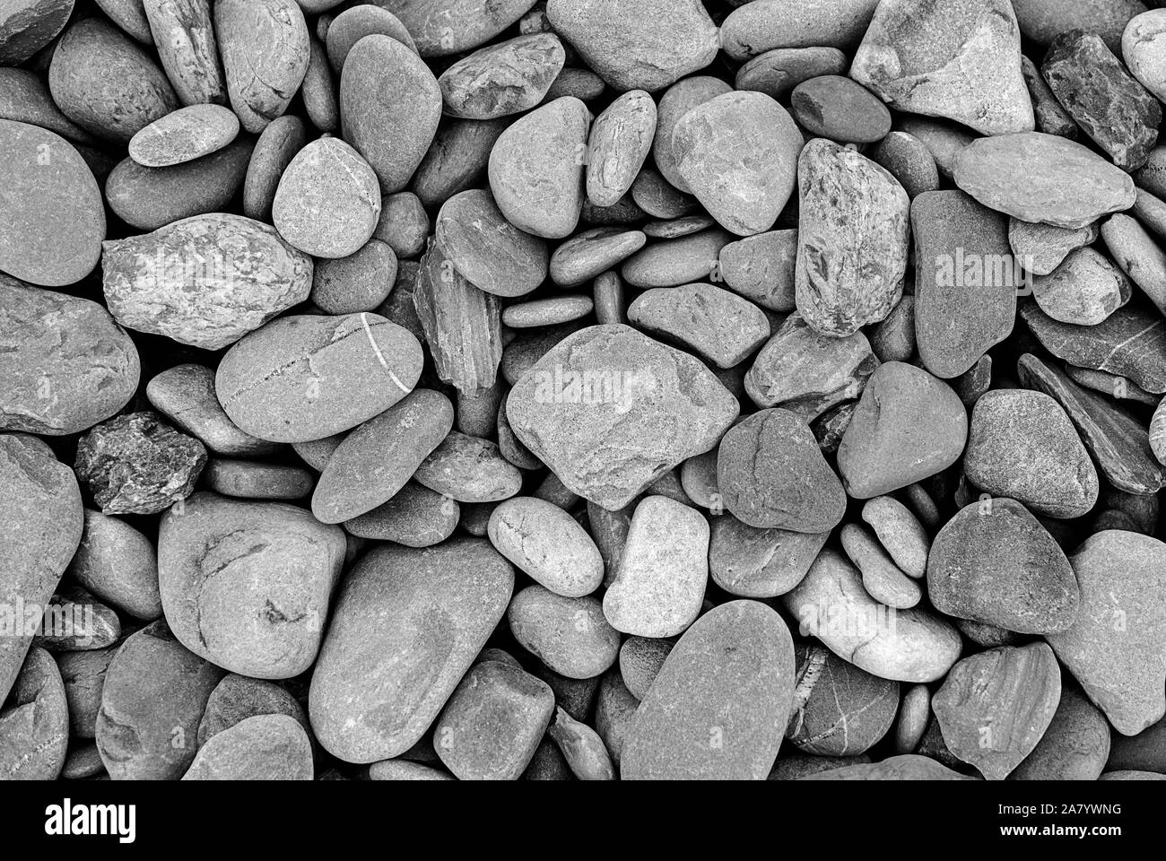 Smooth stones texture background. Rounded stones on Atlantic ocean ...