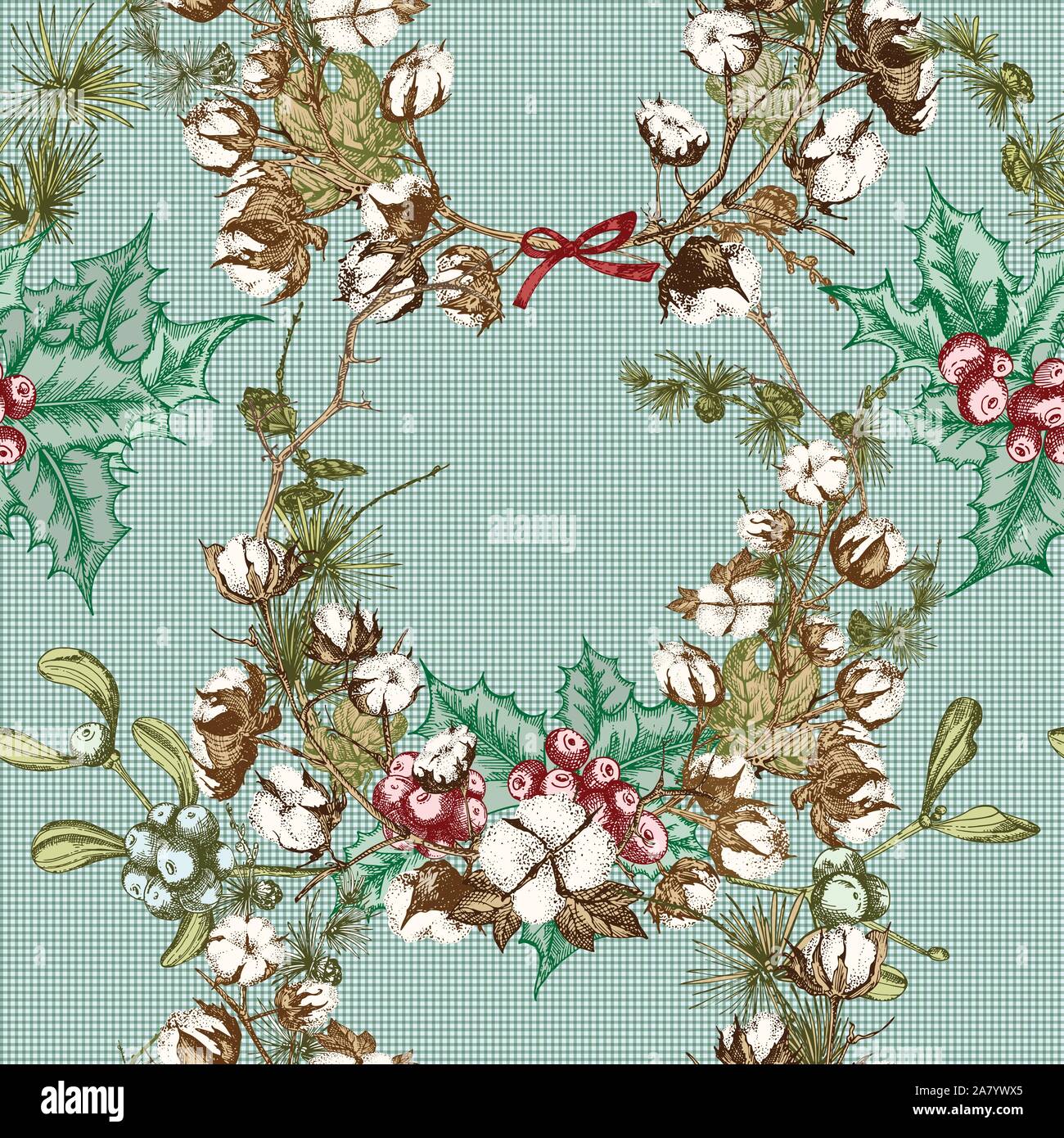 Seamless holiday pattern hi-res stock photography and images - Alamy