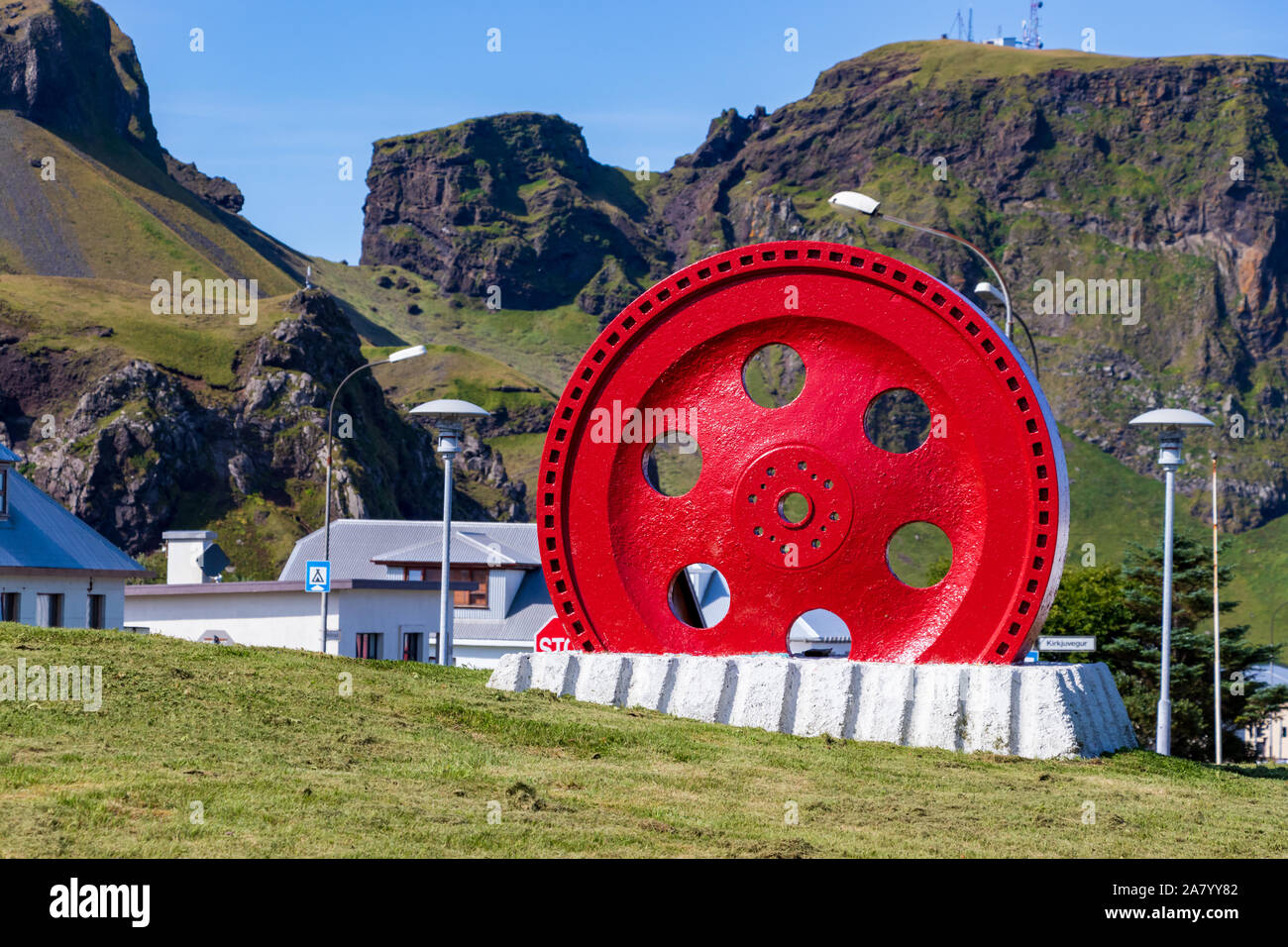 Big red wheel hi-res stock photography and images - Alamy