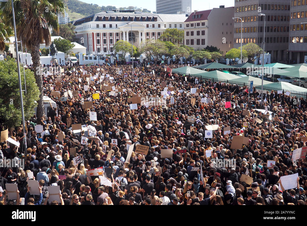 South africa women protest hi-res stock photography and images - Alamy