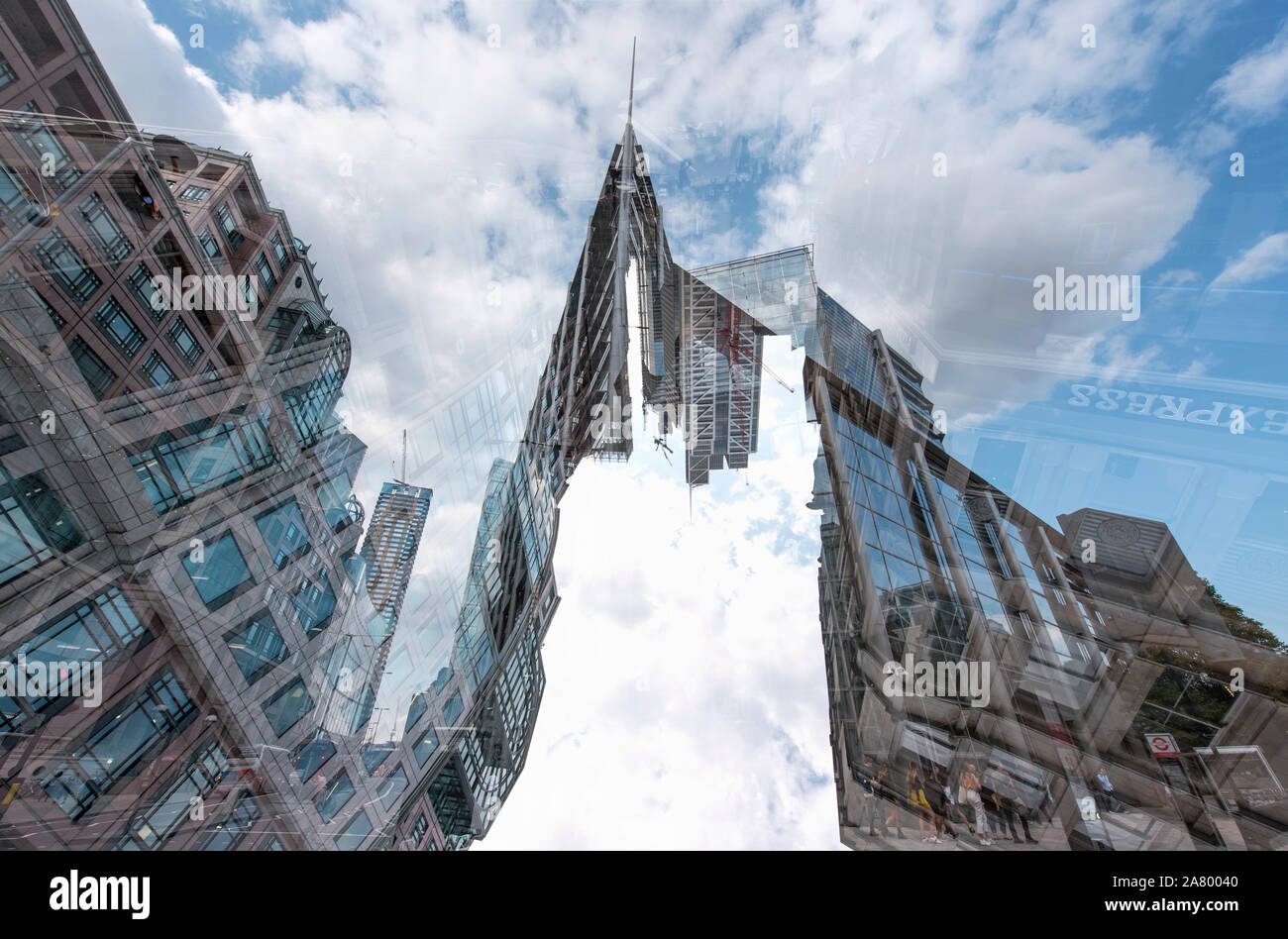 Architecture with double exposure hi-res stock photography and images ...