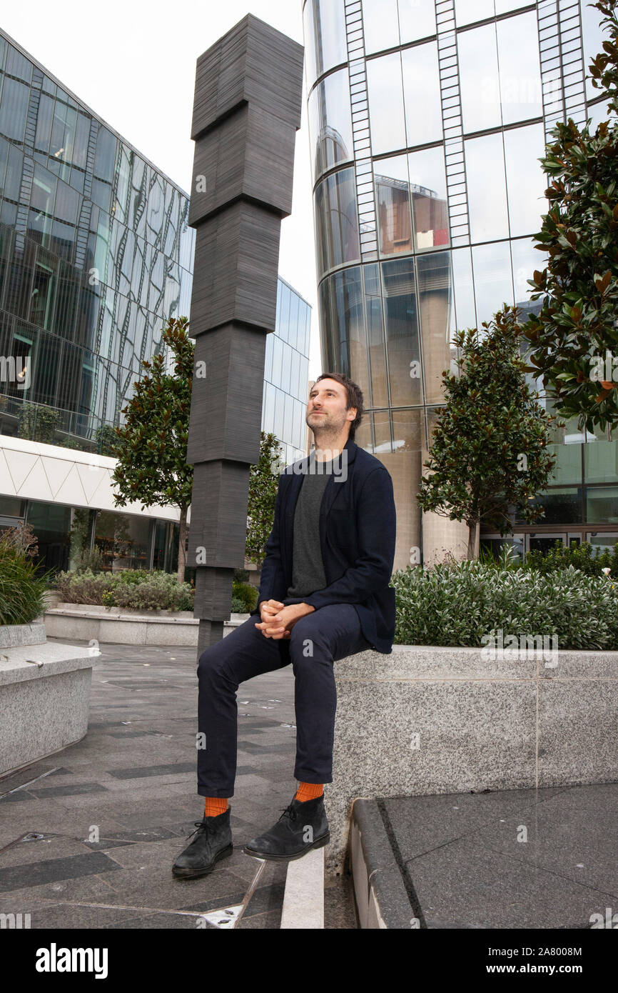 Artist Idris Khan unveiled his new public sculpture '65,000 Photographs ...