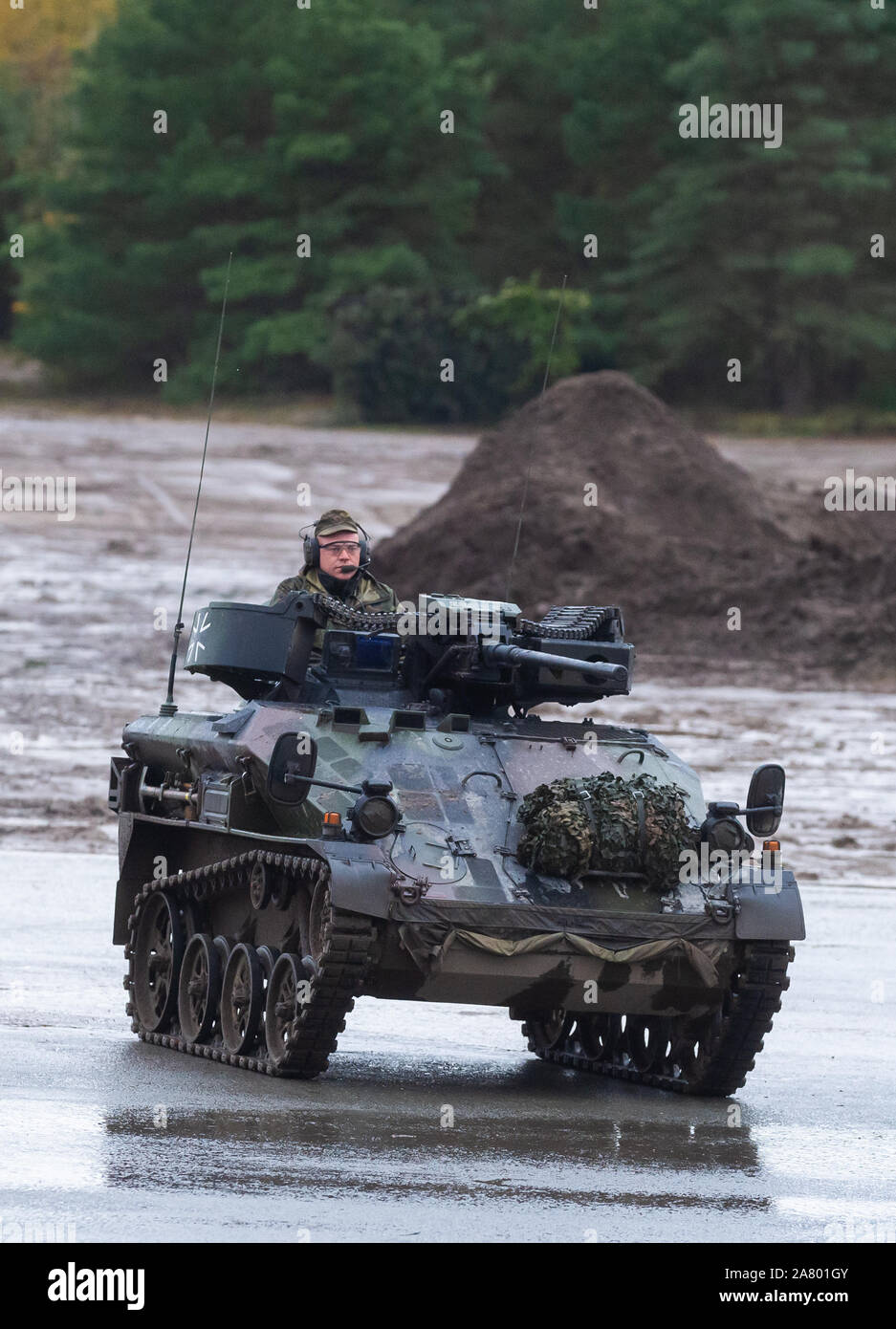 Munster, Germany. 11th Oct, 2019. The light armoured tracked vehicle of the Bundeswehr, type ...