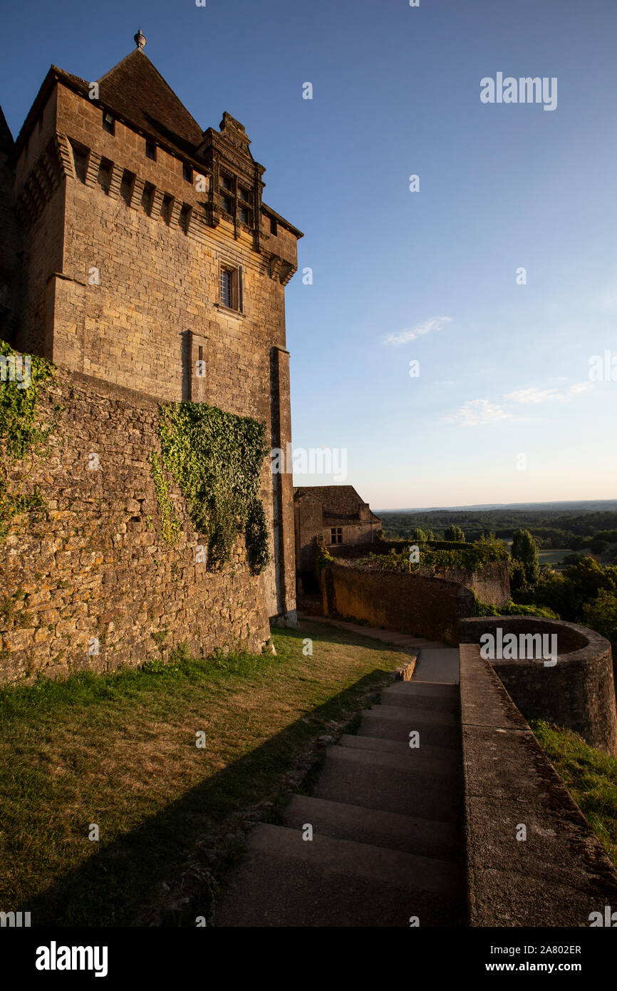 Château de Biron, medieval castle, towards the southern border of the ...