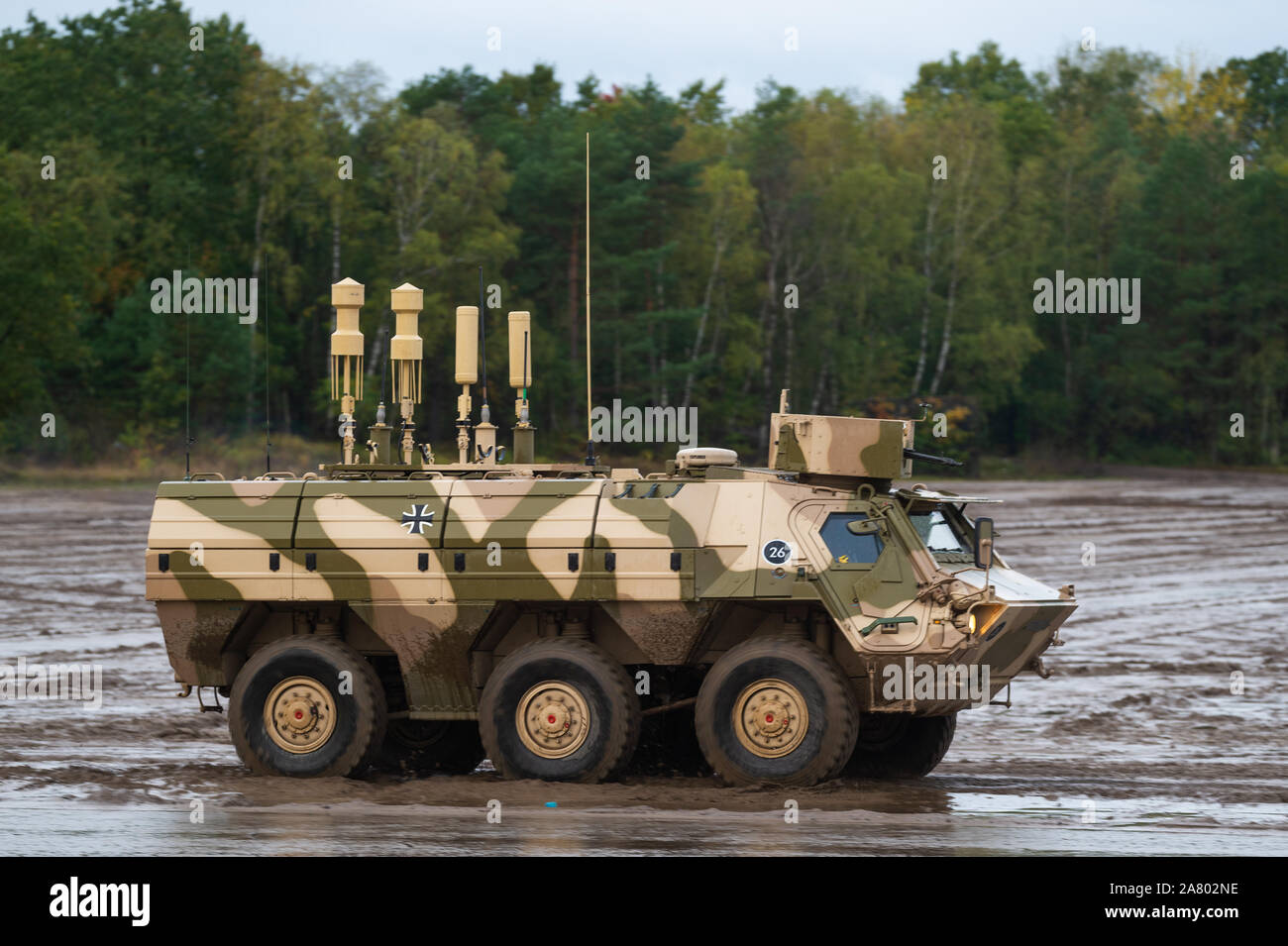 Munster, Germany. 11th Oct, 2019. A Bundeswehr Fuchs armoured wheeled ...