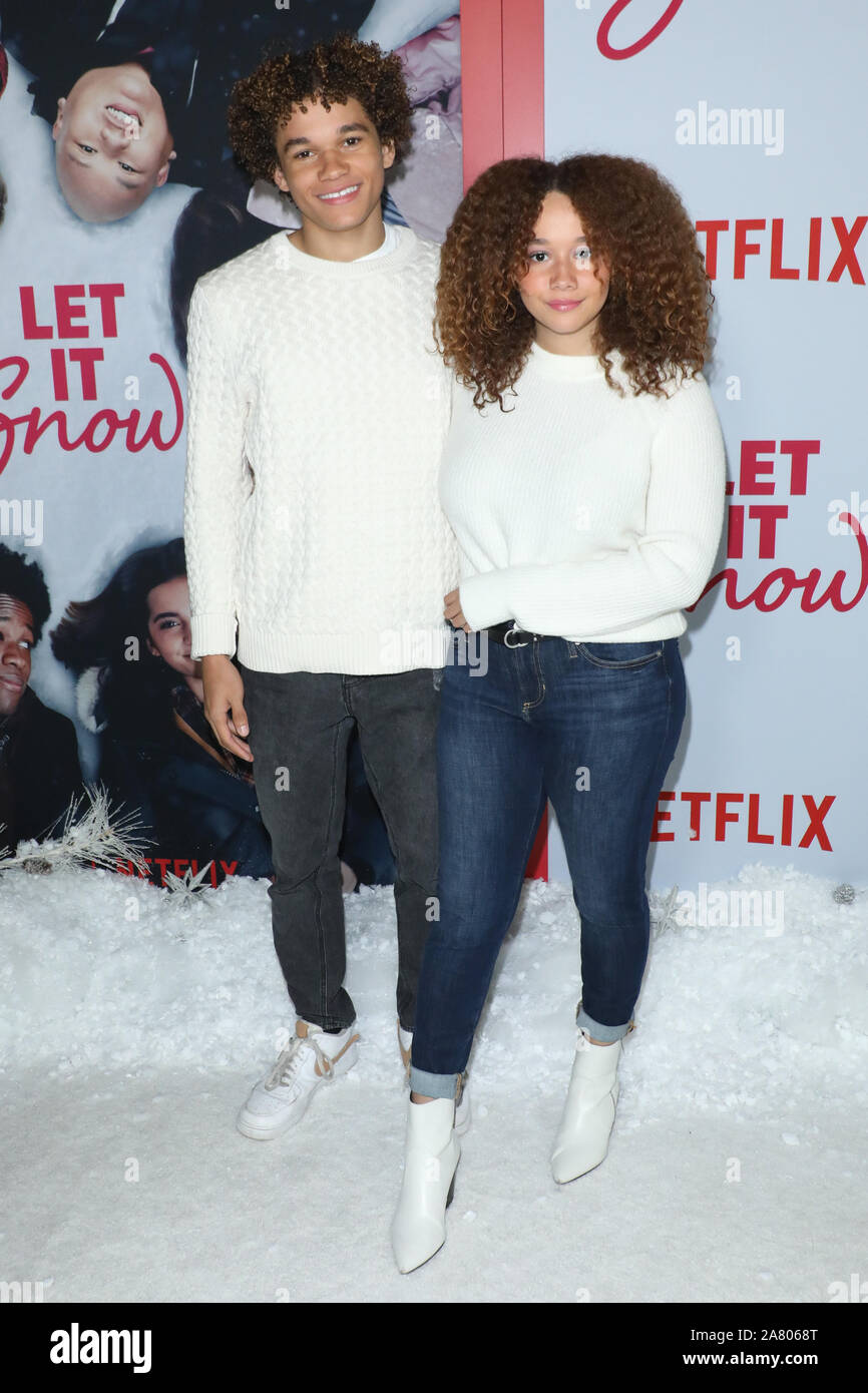 LOS ANGELES, CALIFORNIA, USA - NOVEMBER 04: Armani Jackson and Talia ...
