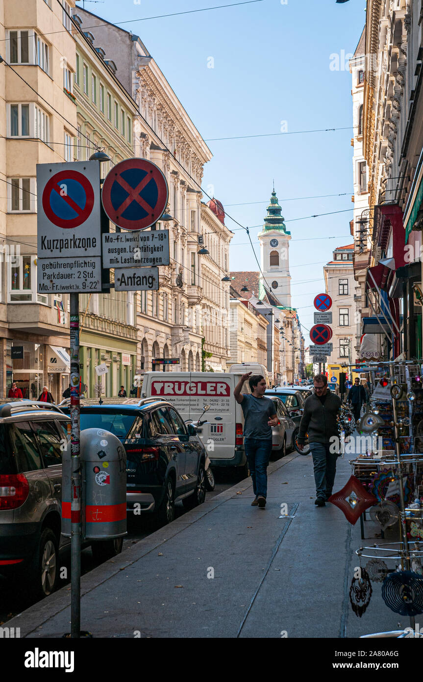 Neubaugasse street in district 7, Vienna, Austria Stock Photo - Alamy