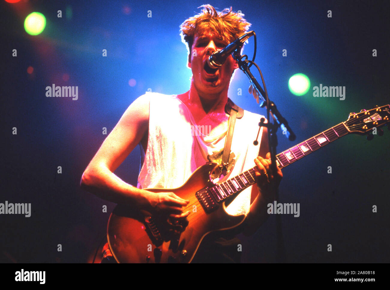 Scottish rock band Big Country on stage at Wembley Arena,London 1984 ...