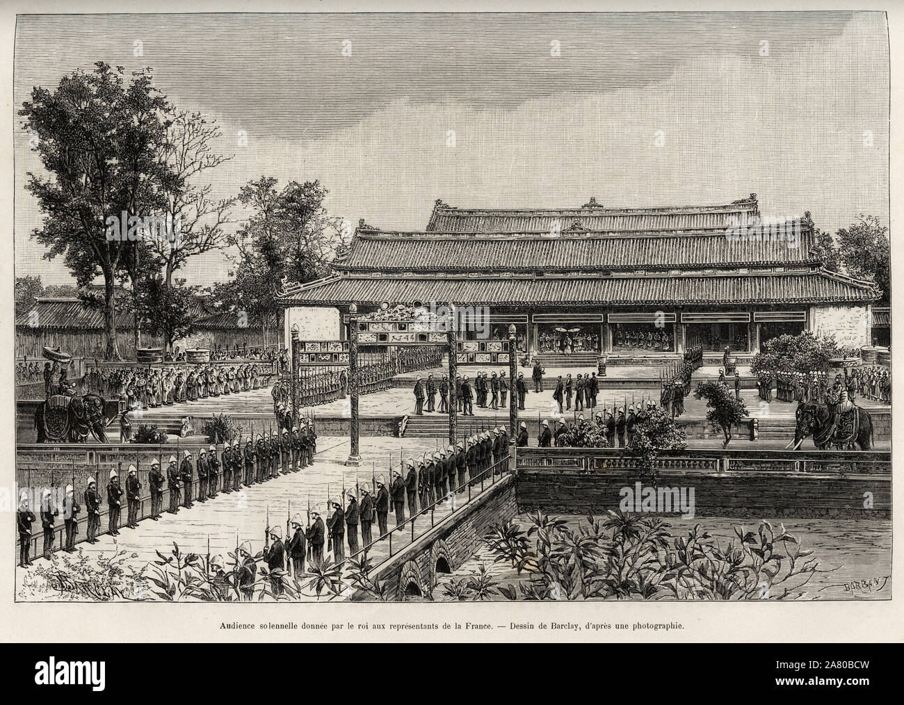 Audience solennelle donnee par le roi Dong Khanh (1864-1889) empereur d ... Audience solennelle donnee par le roi Dong Khanh (1864-1889) empereur d ...