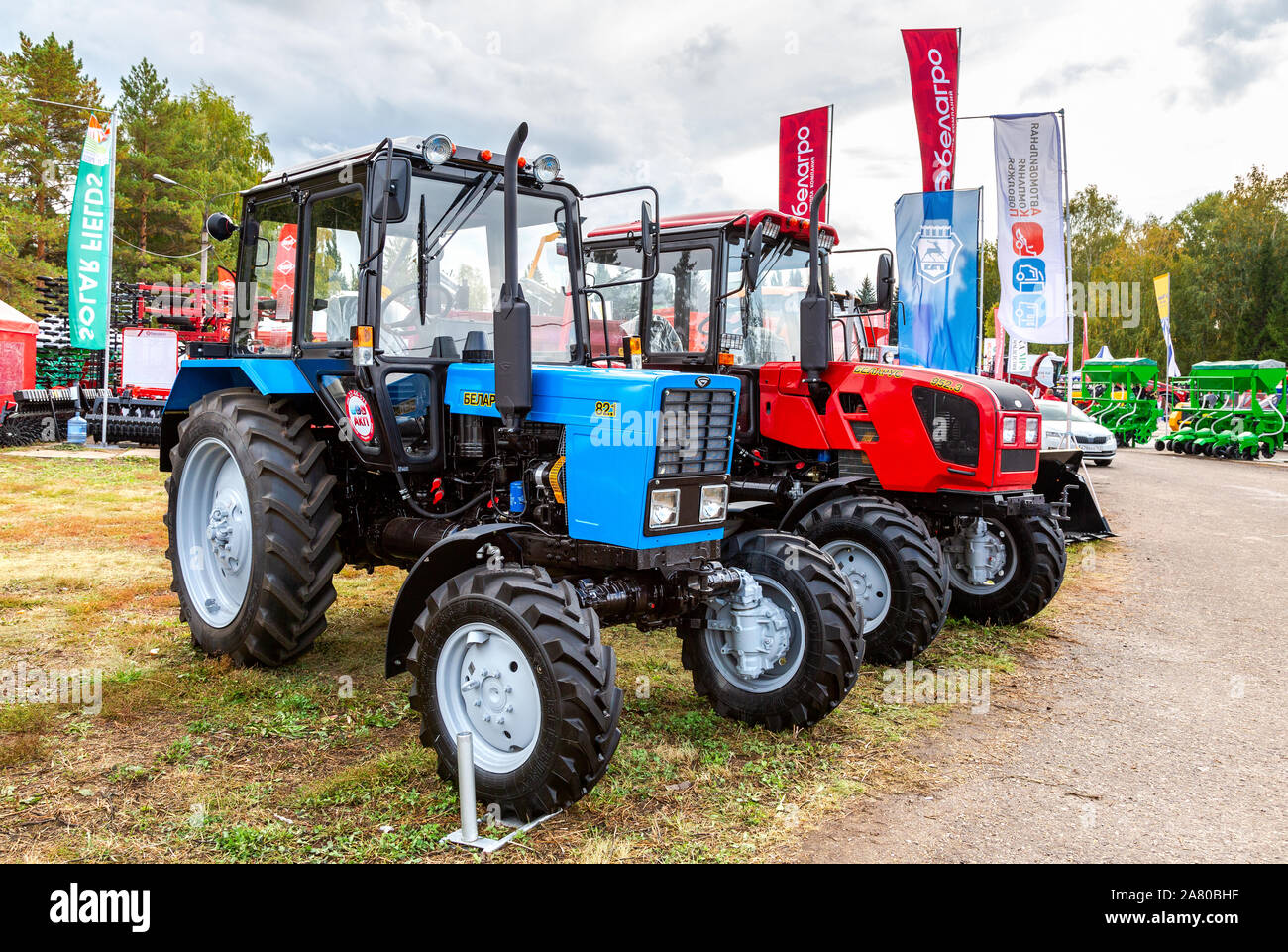 Samara, Russia - September 15, 2019: Modern wheeled agricultural ...