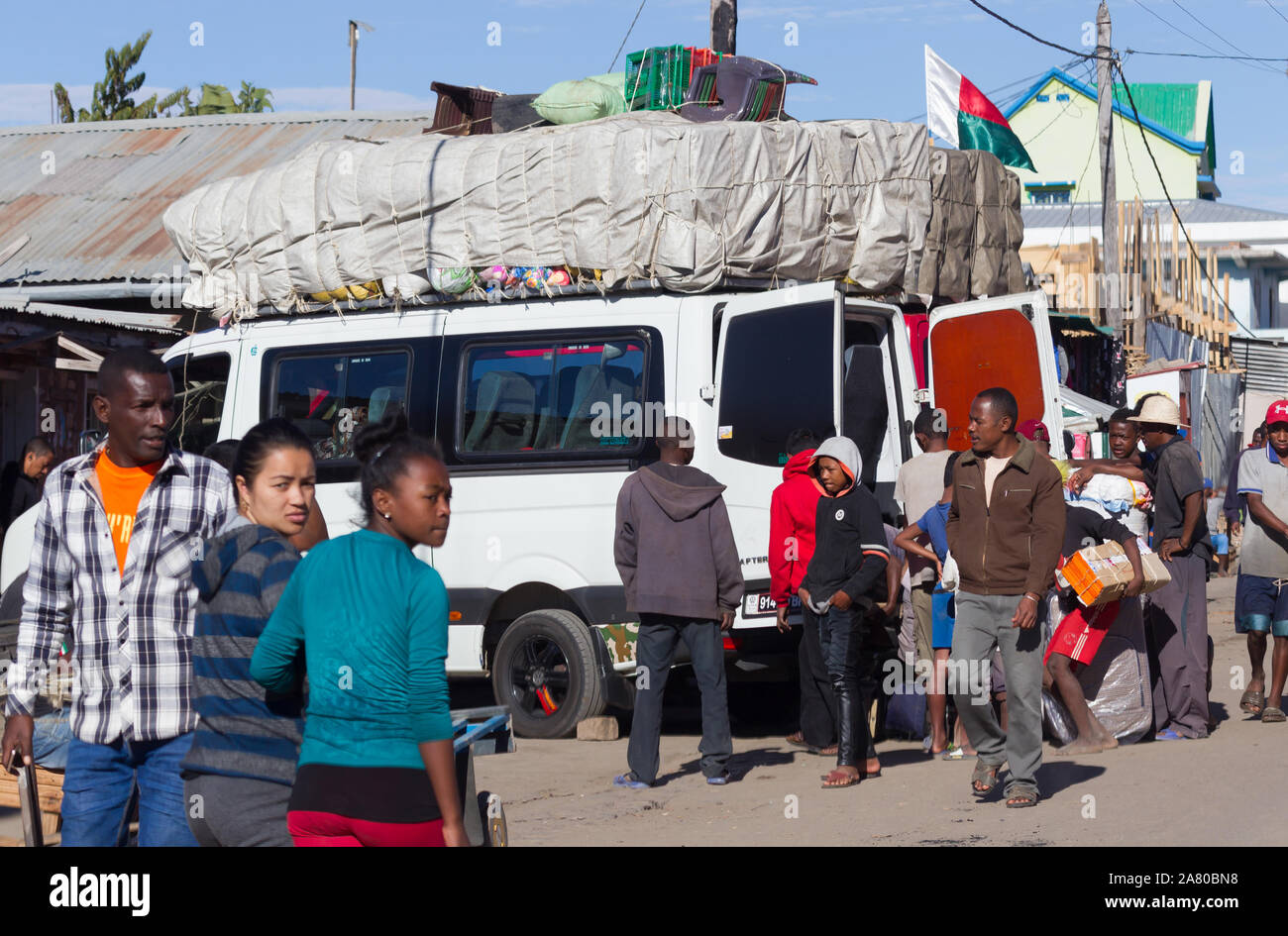 Africa bus overloaded hi-res stock photography and images - Alamy