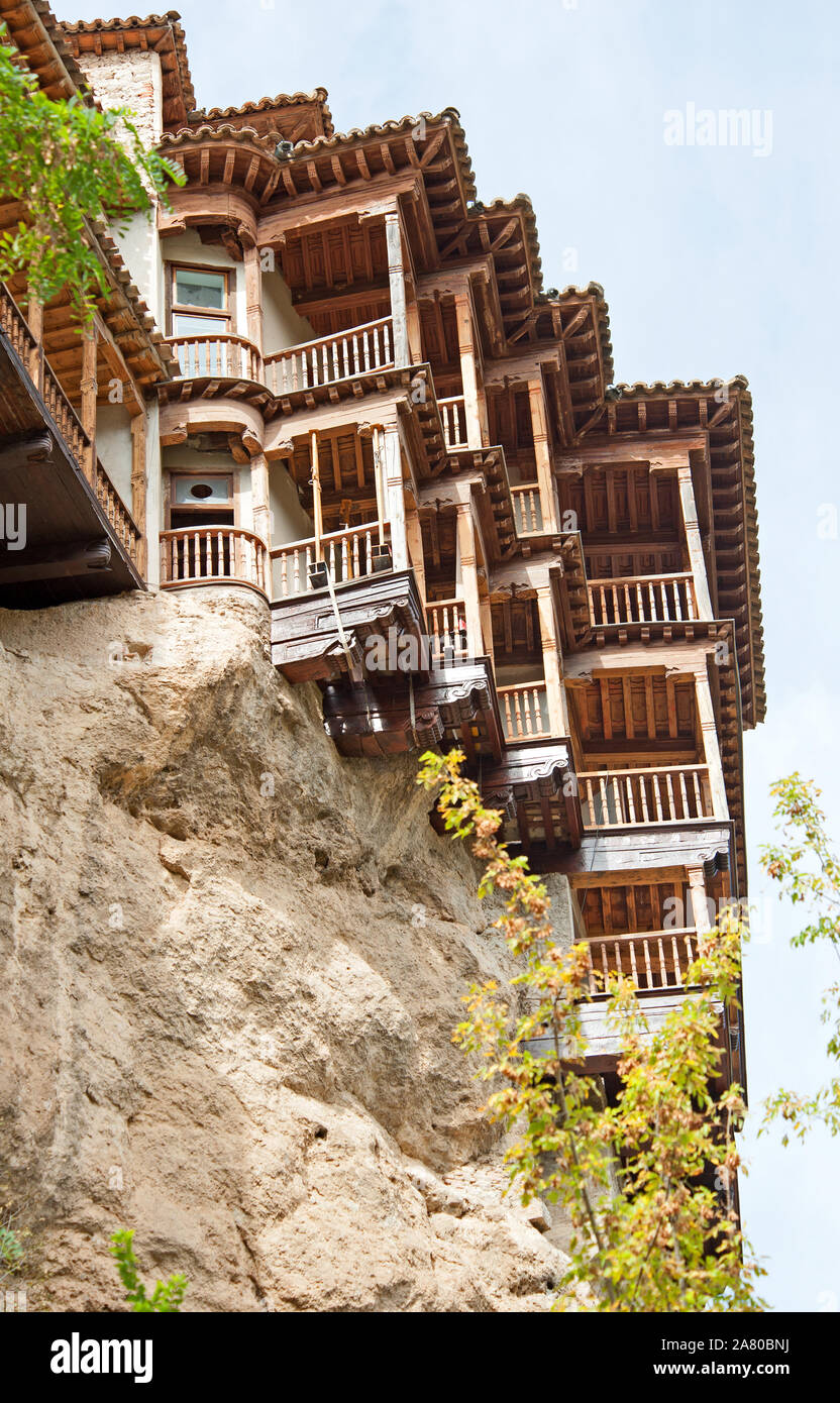 The hanging houses of Cuenca Stock Photo - Alamy