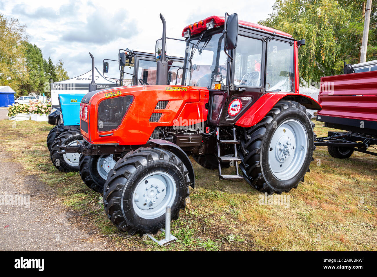 Samara, Russia - September 15, 2019: Modern wheeled agricultural ...