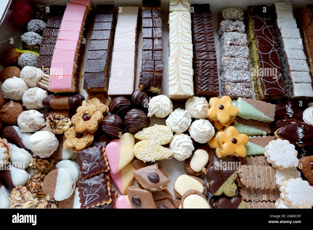 Various homemade traditional Austrian pastries biscuits cookies for ...