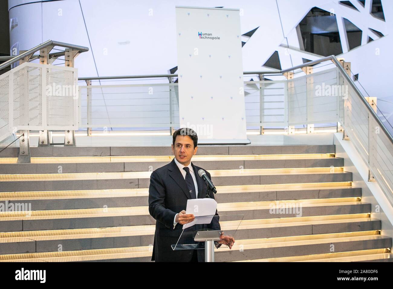 Opening ceremony of the Human Technopole headquarters in the photo ...