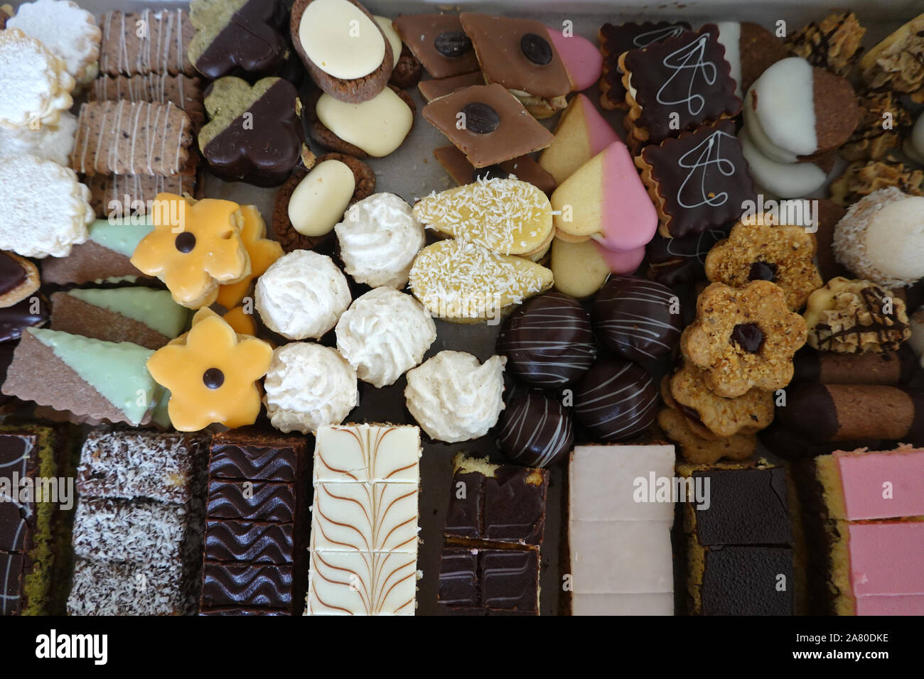 Various homemade traditional Austrian pastries biscuits cookies for ...