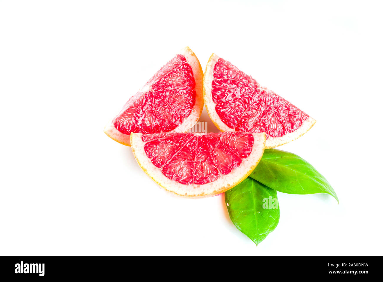 Whole and sliced grapefruit isolated on white background Stock Photo ...