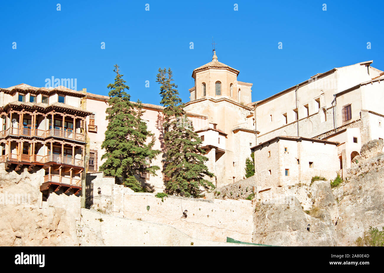 The hanging houses of Cuenca Stock Photo - Alamy