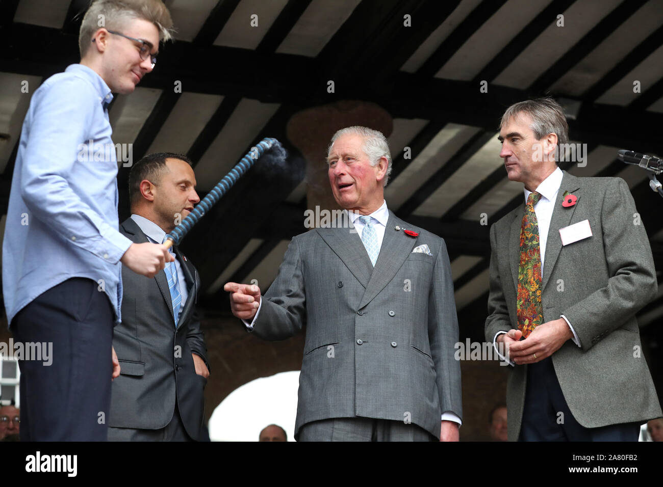 The Prince of Wales lights a beacon to officially launch the Gilpin ...