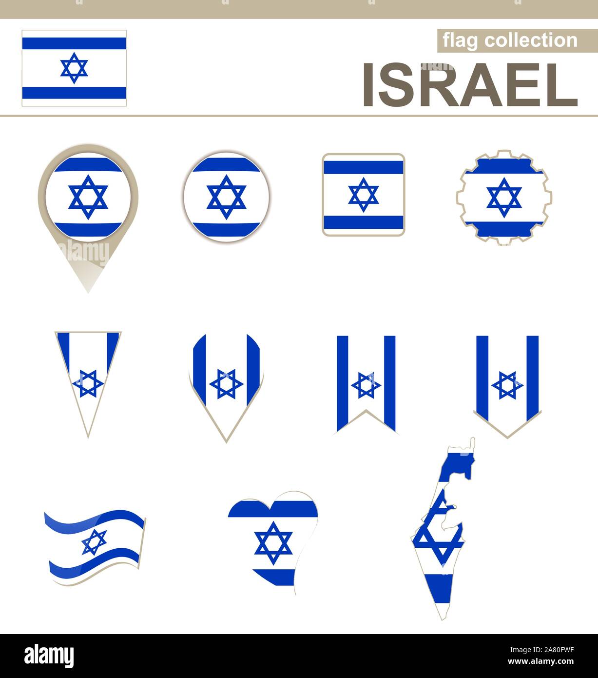 Israel map collection country hi-res stock photography and images - Alamy