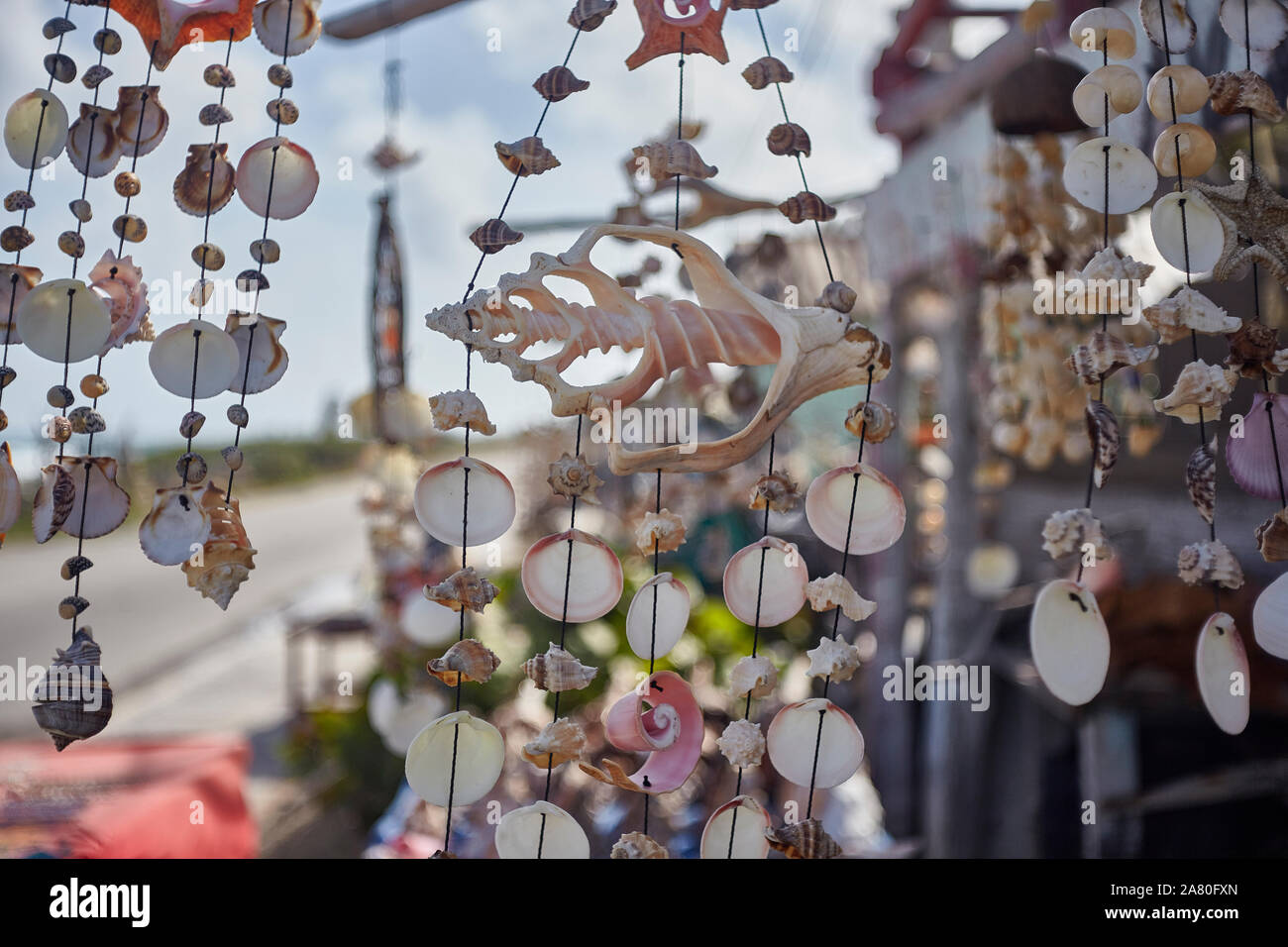 Dreamcatcher of shells Stock Photo - Alamy