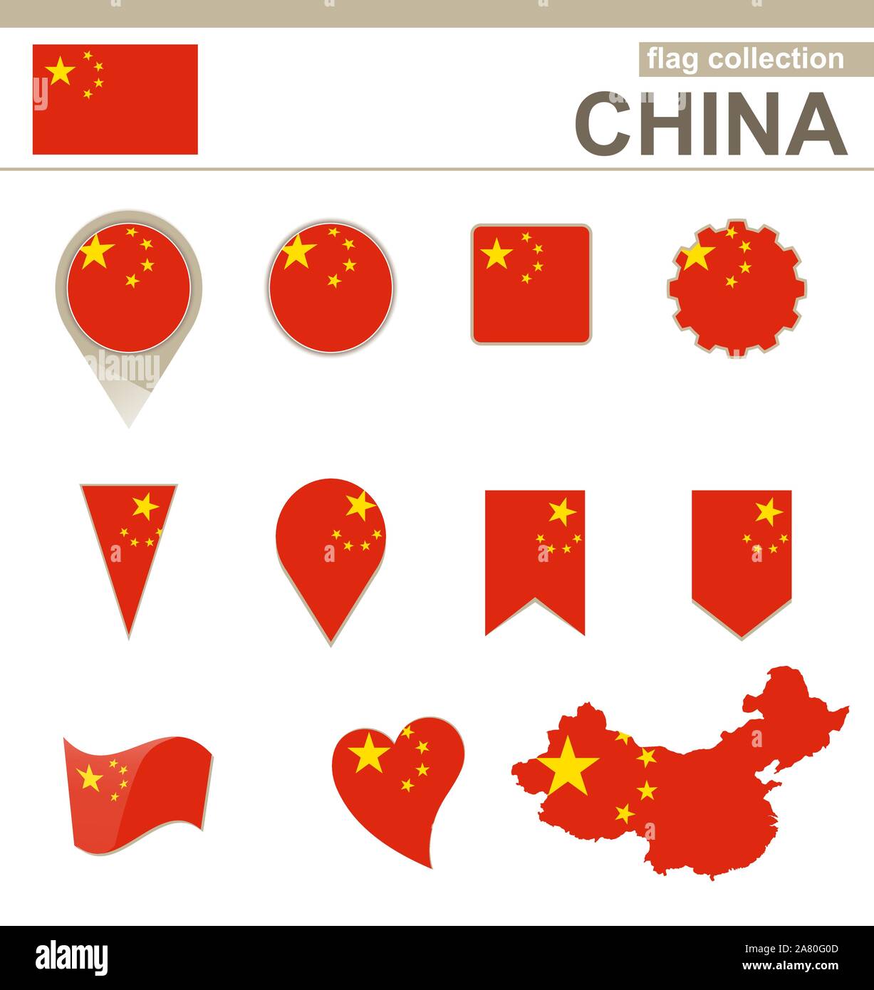 Chinese land area Stock Vector Images - Alamy
