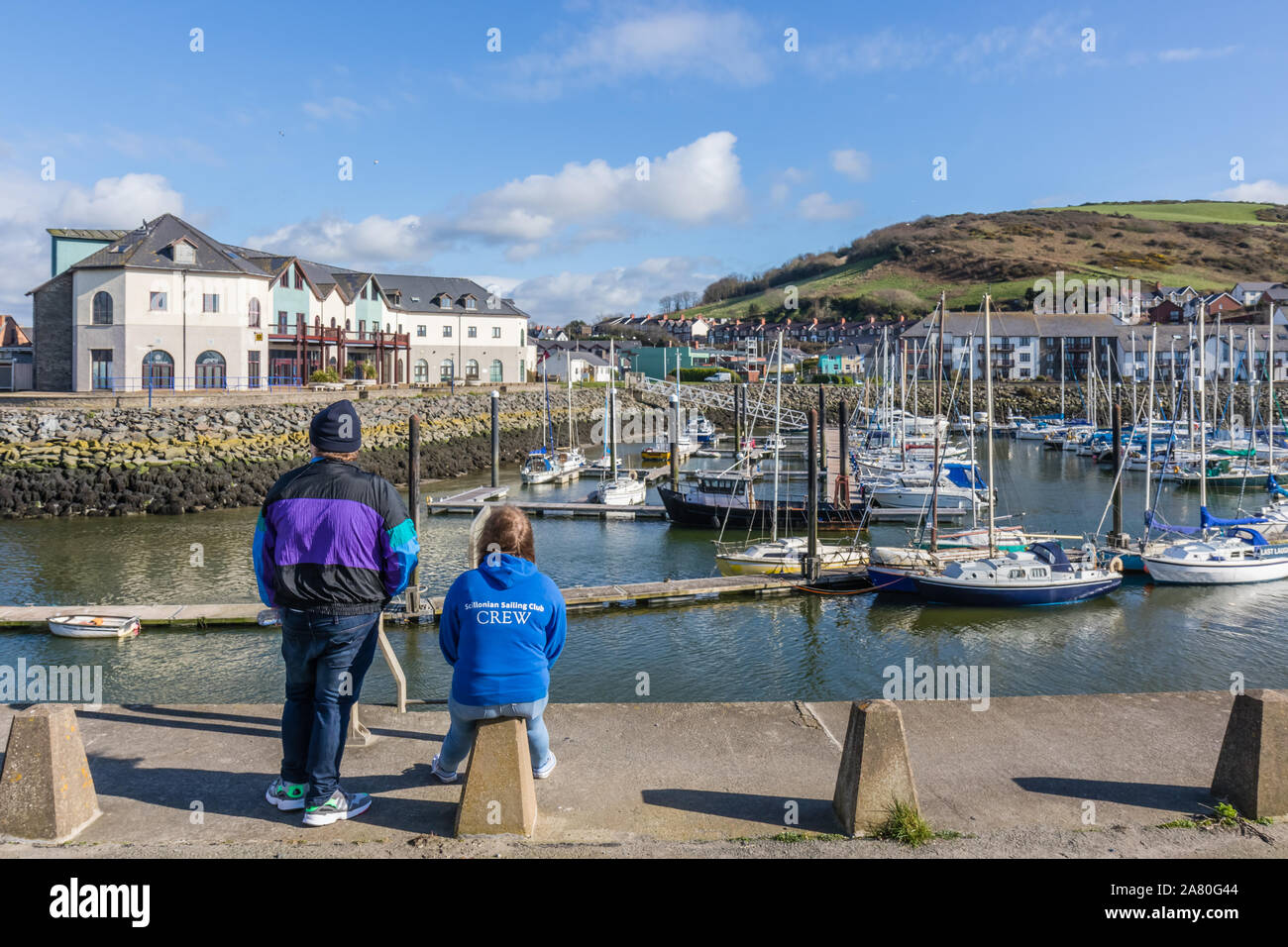 Aberystwyth marina harbour boats hi-res stock photography and images ...