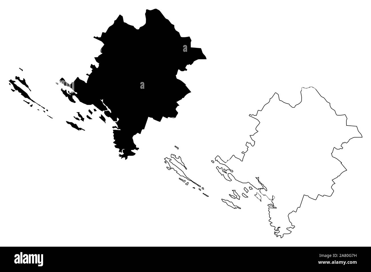 Sibenik Stock Vector Images - Alamy