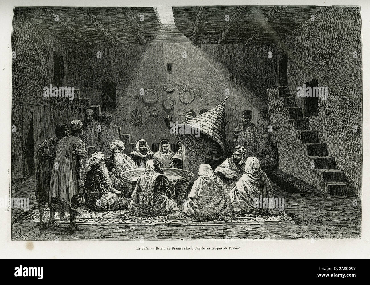 La diffa, reception chez les notables et negociants de la region de ...