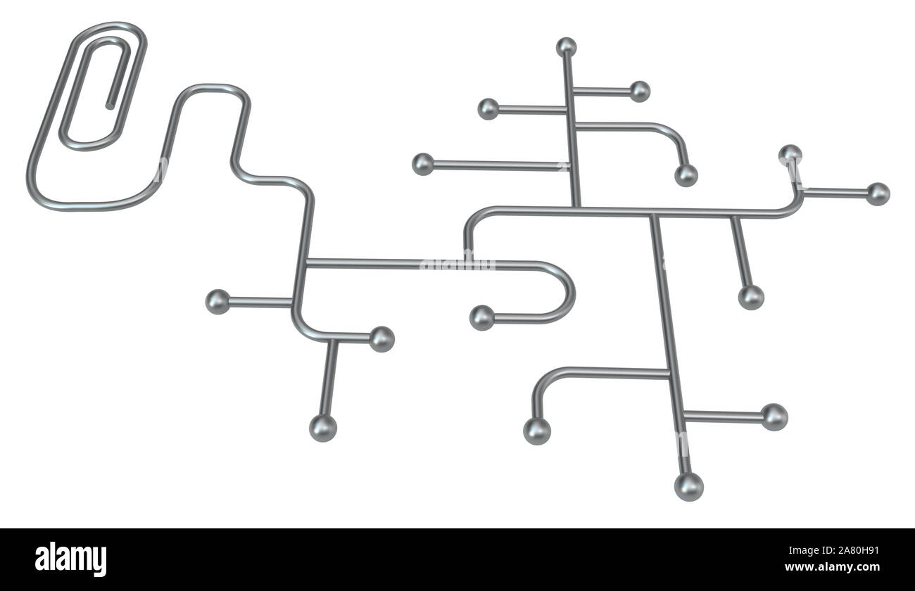 Bent paperclip hi-res stock photography and images - Alamy