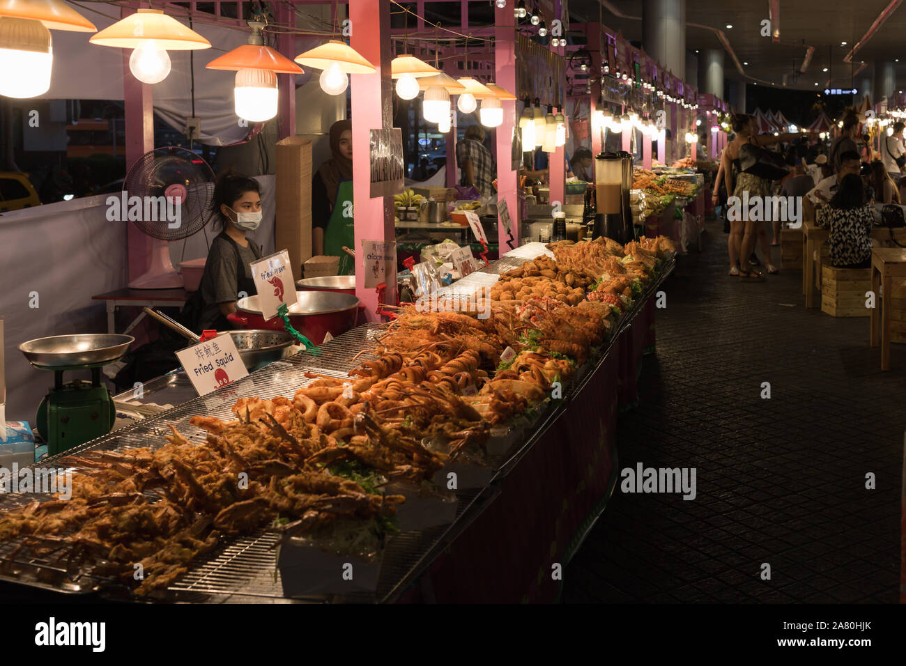 Food display bangkok hi-res stock photography and images - Alamy