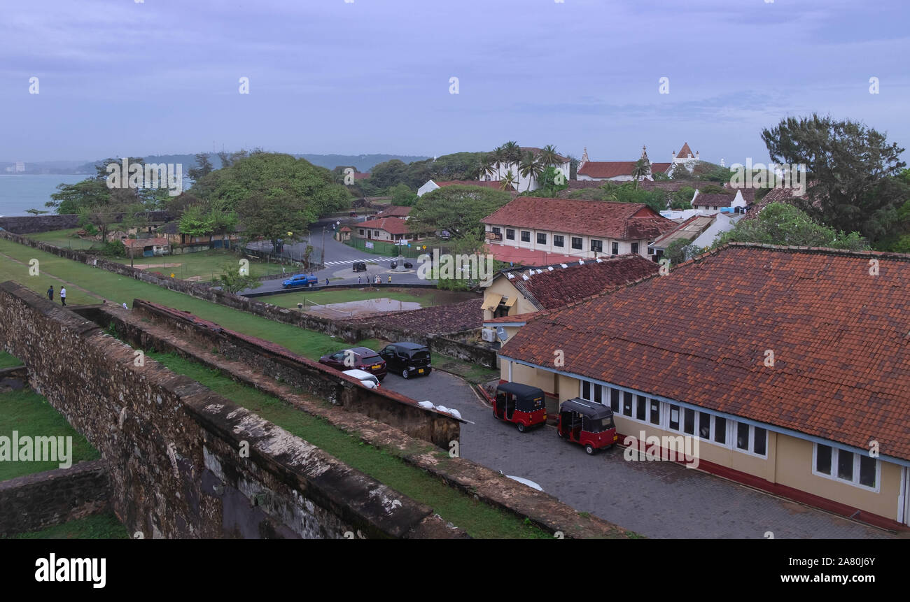 Galle, SRI LANKA- AUG 11 2019: The city of the vacation for the ...