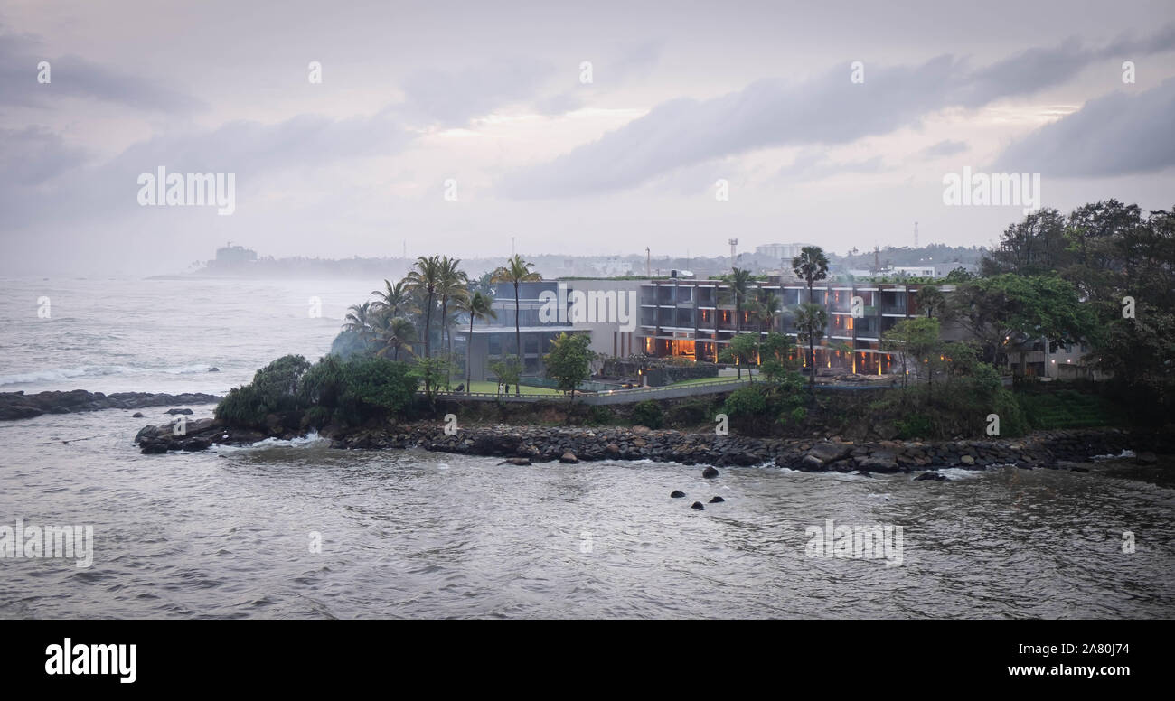 Galle, SRI LANKA- AUG 11 2019: The city of the vacation for the ...
