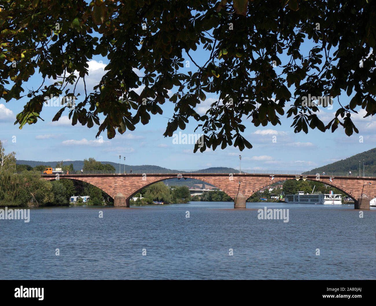 Bridge (The Main Bridge) over the Main river, Miltenberg, Lower ...