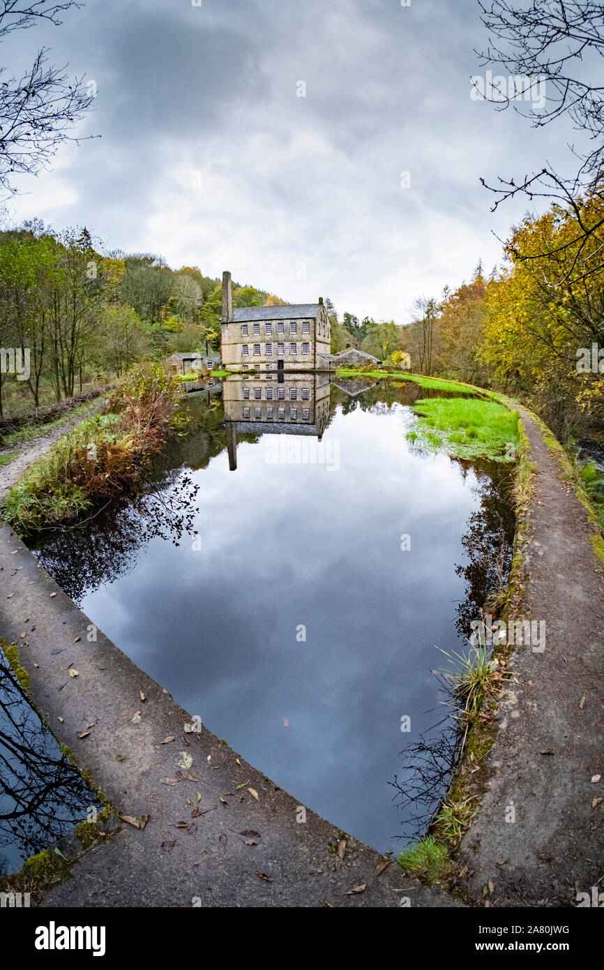 Gibson Mill at Hardcastle Crags , Hebden Bridge , Calderdale , West ...