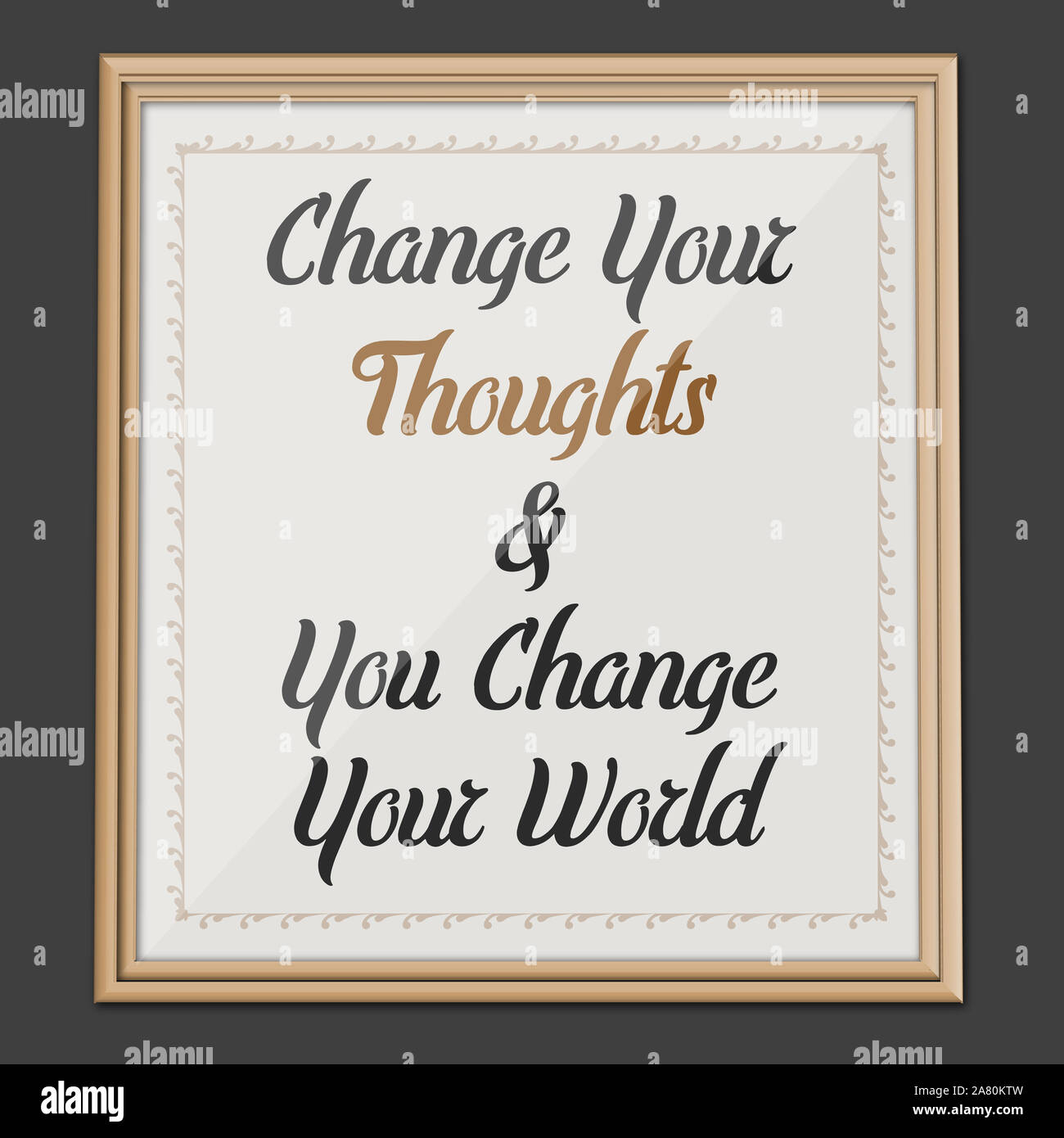 Motivation and Inspirational Quote Wall art Poster Stock Photo - Alamy