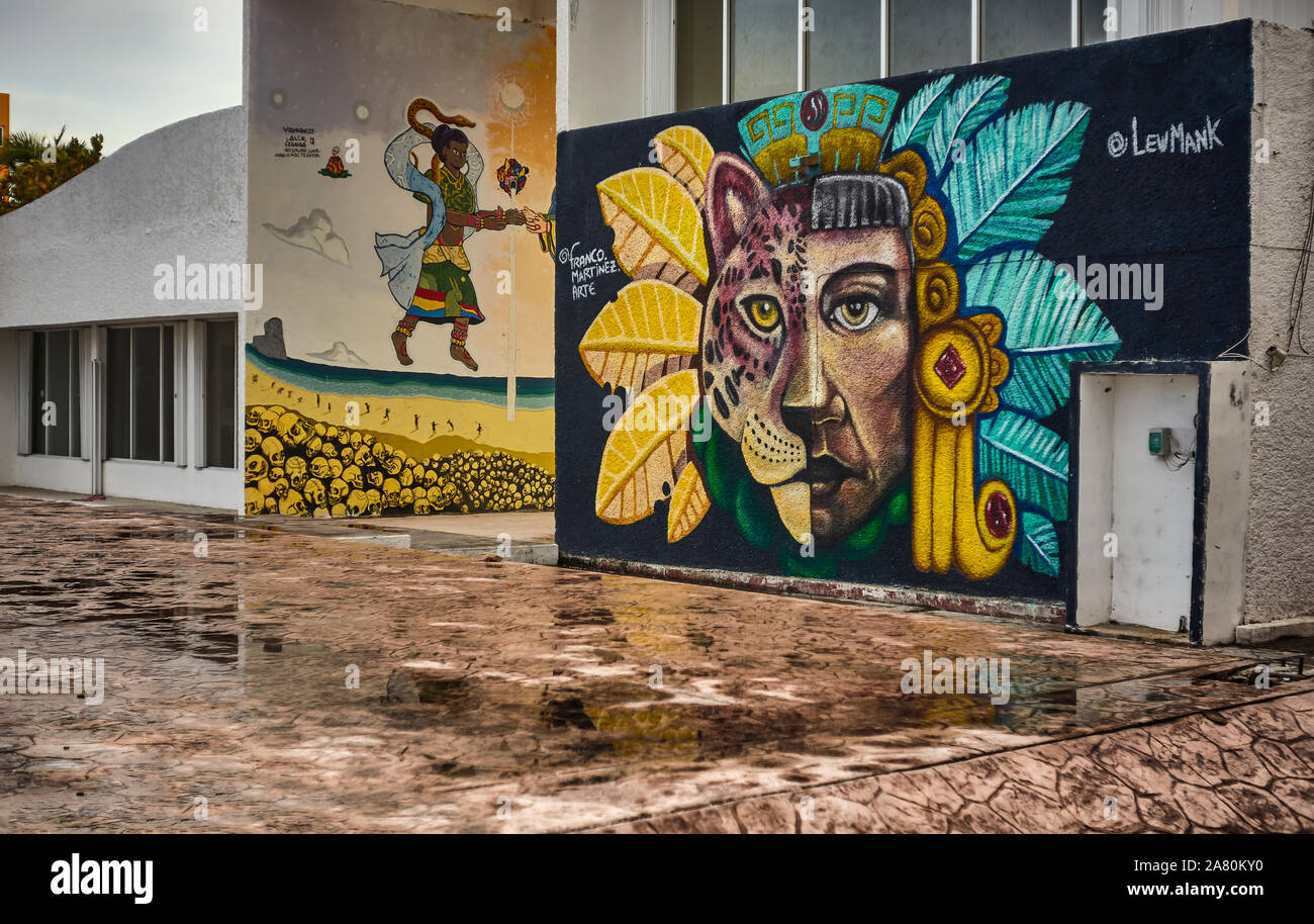 Beautiful graffiti exhibited as works of art Stock Photo - Alamy