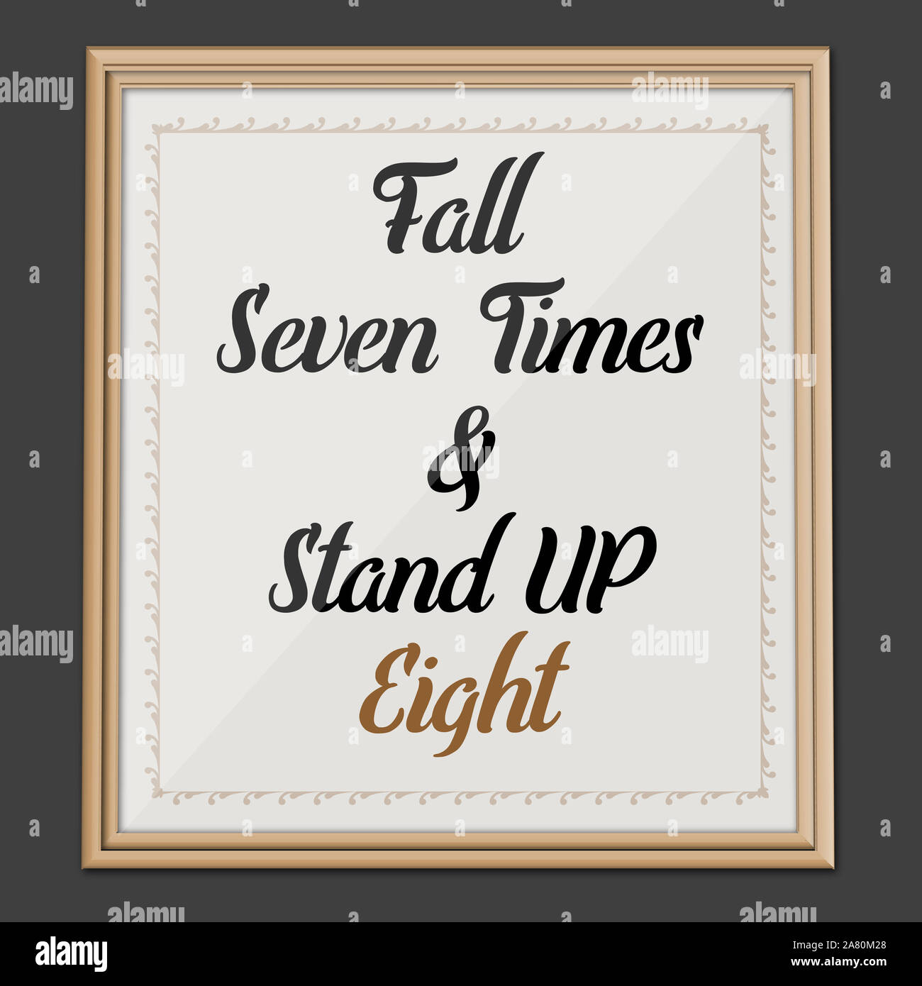 Motivation and Inspirational Quote Wall art Poster Stock Photo - Alamy