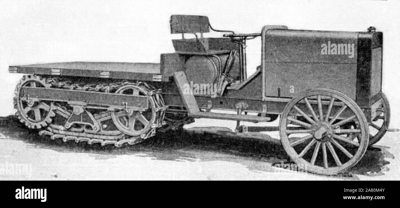 First Linn tractor, 1916 Stock Photo - Alamy