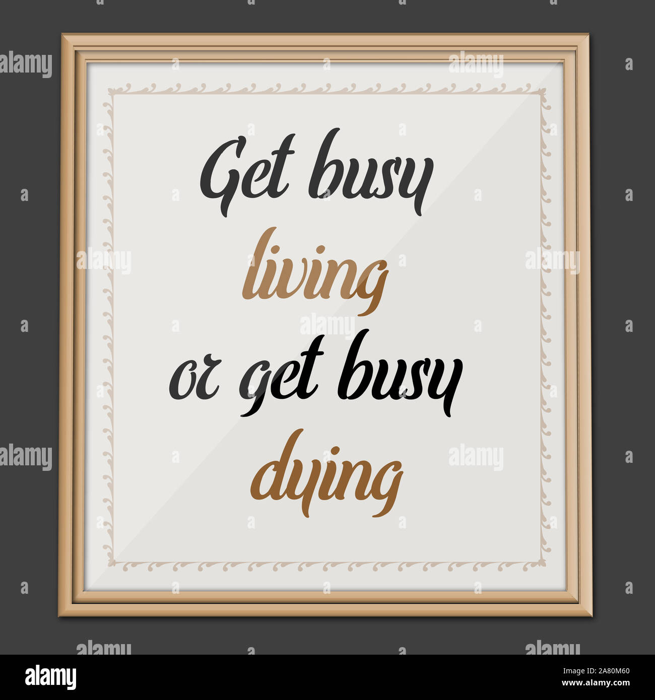Motivation and Inspirational Quote Wall art Poster Stock Photo - Alamy