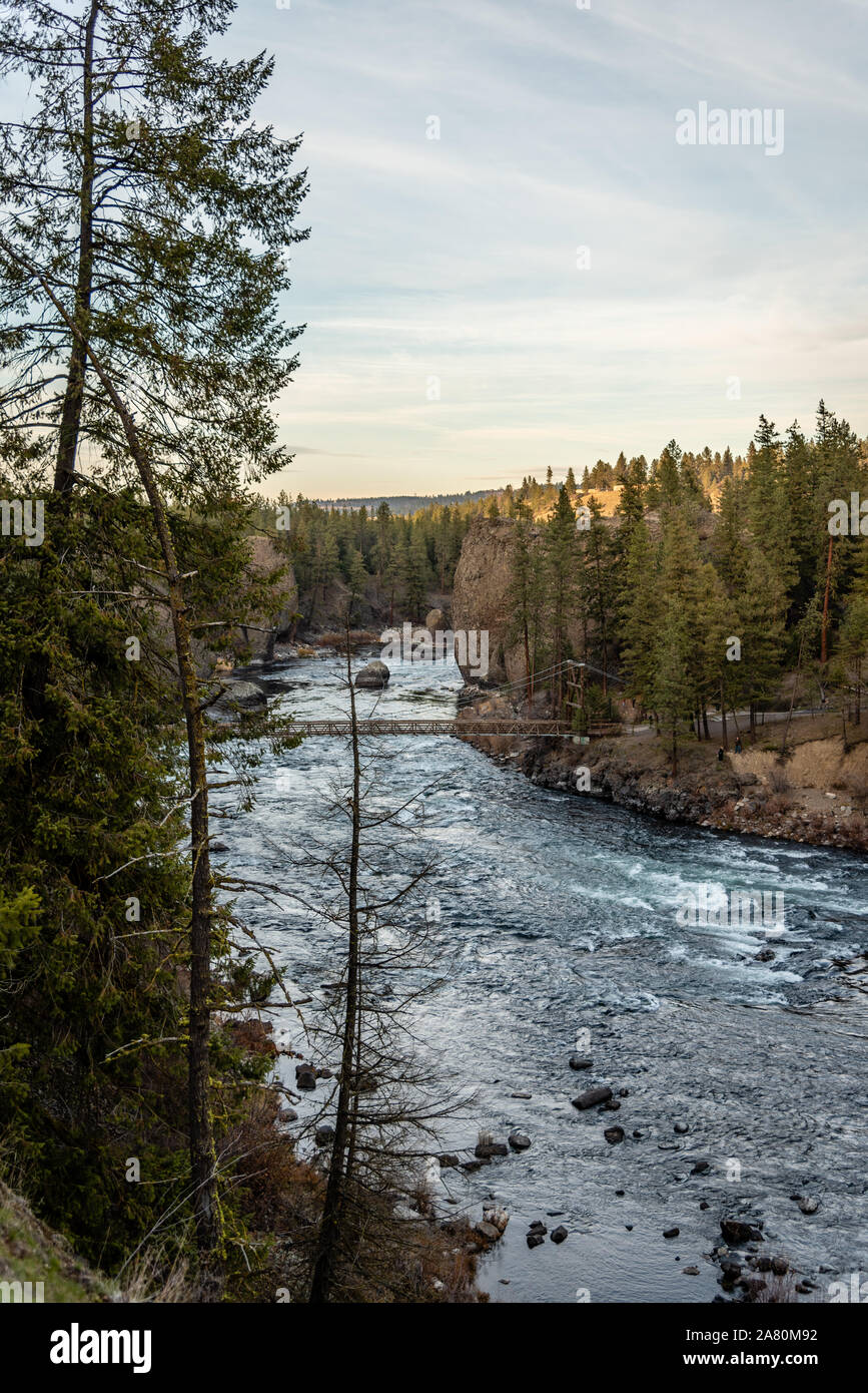 Spokane River In Riverside State Park Stock Photo - Alamy