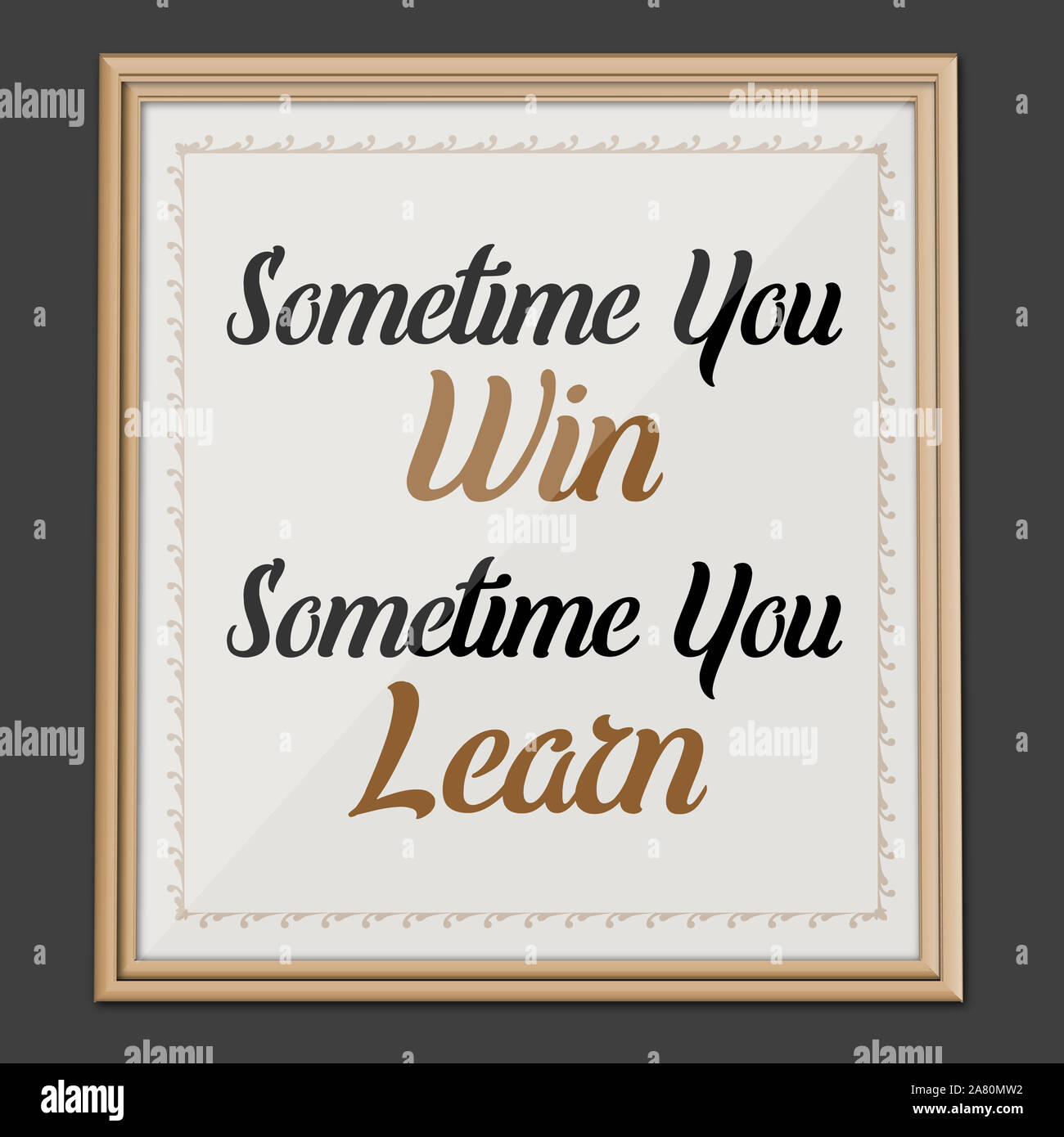 Motivation and Inspirational Quote Wall art Poster Stock Photo - Alamy