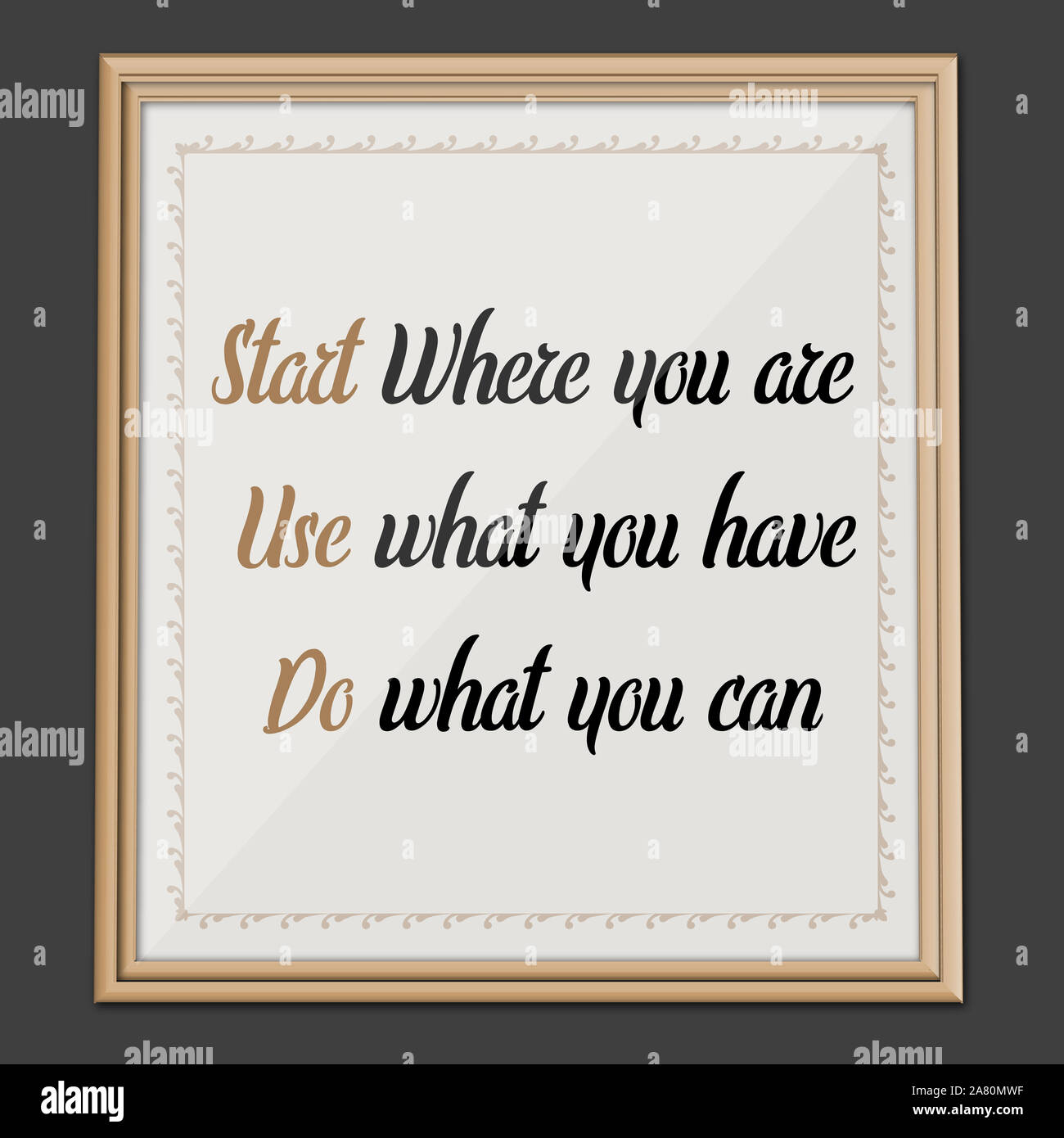 Start Where you are. Motivation and Inspirational Quote Wall art Poster ...