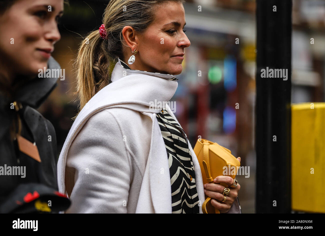 LONDON, UK- February 18 2019: Janka Polliani on the street during the ...