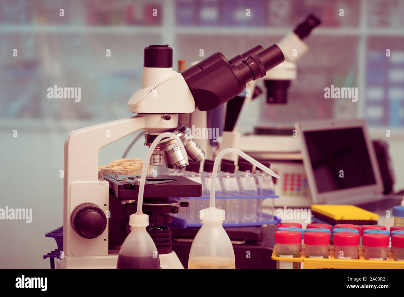 Scientific microscope in the laboratory of forensics Stock Photo - Alamy