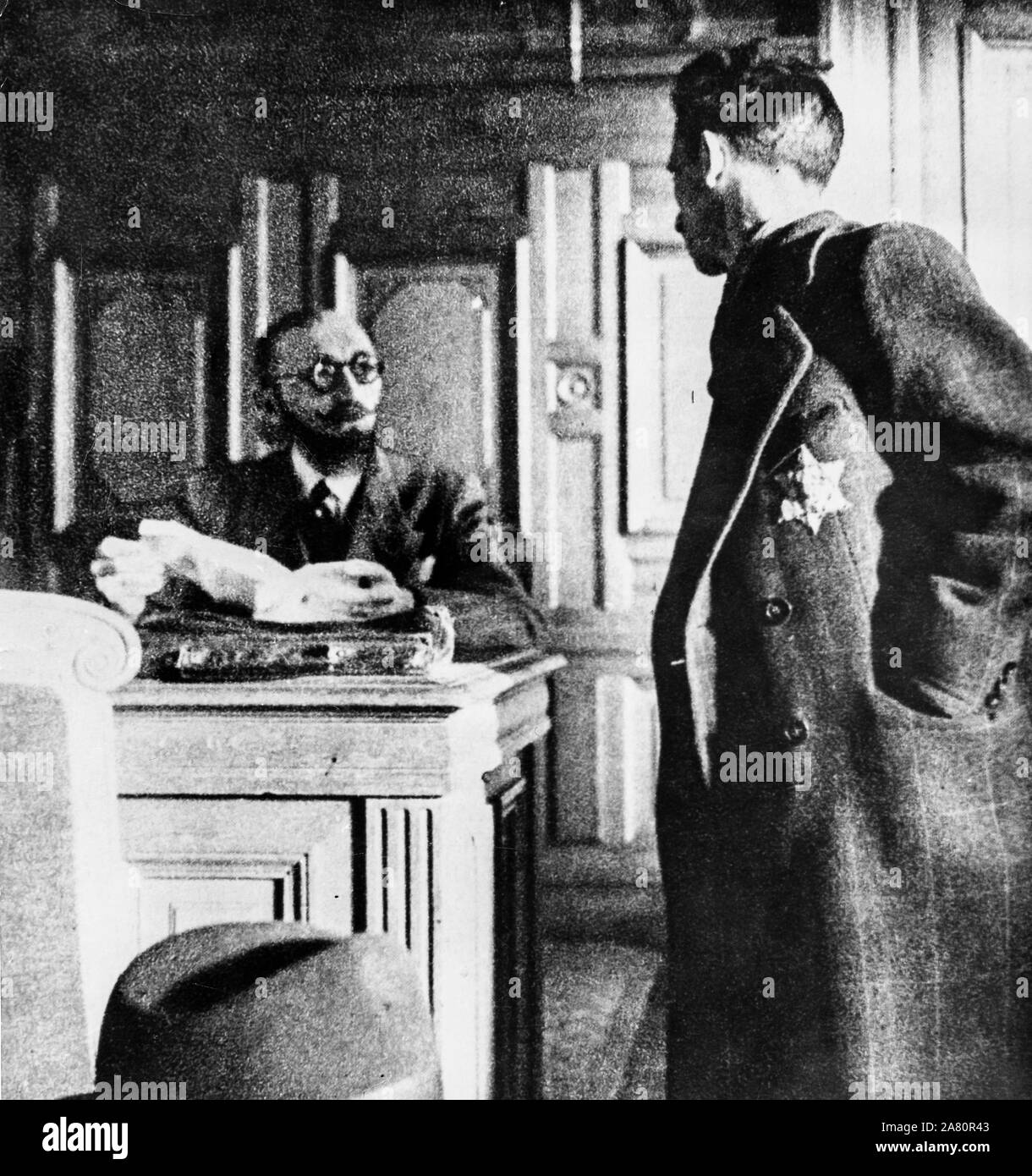 star of david stitched on coat, france, second world war Stock Photo ...