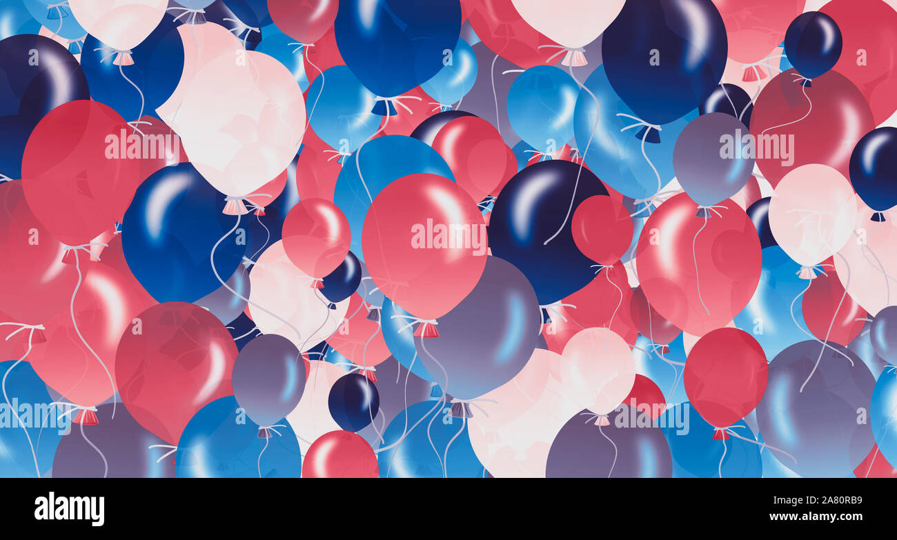 3D Illustration Template colorful ballon background Stock Photo - Alamy