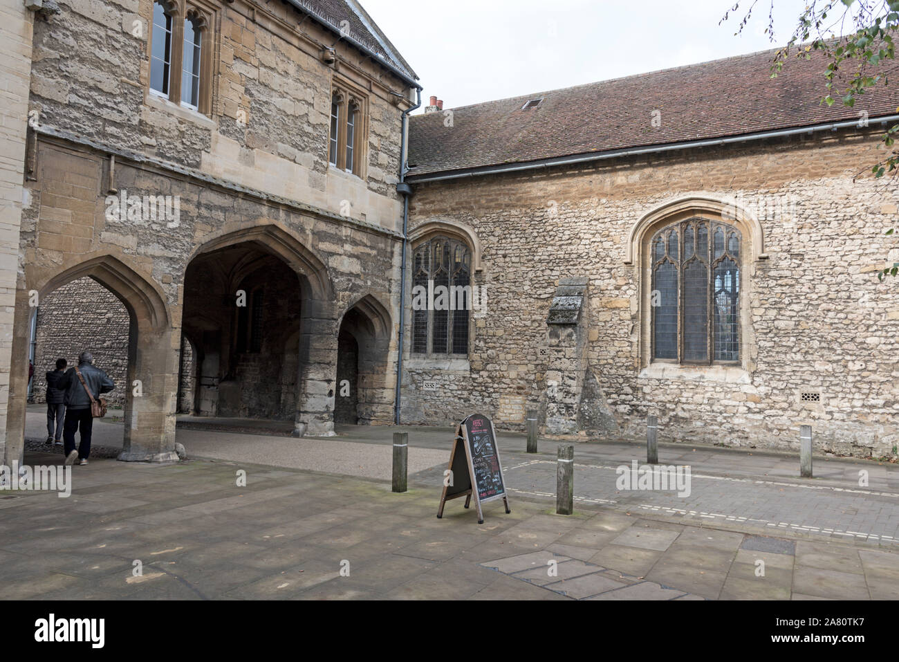 The main medieval archway connected to St. Nicholas Church in Abingdon ...