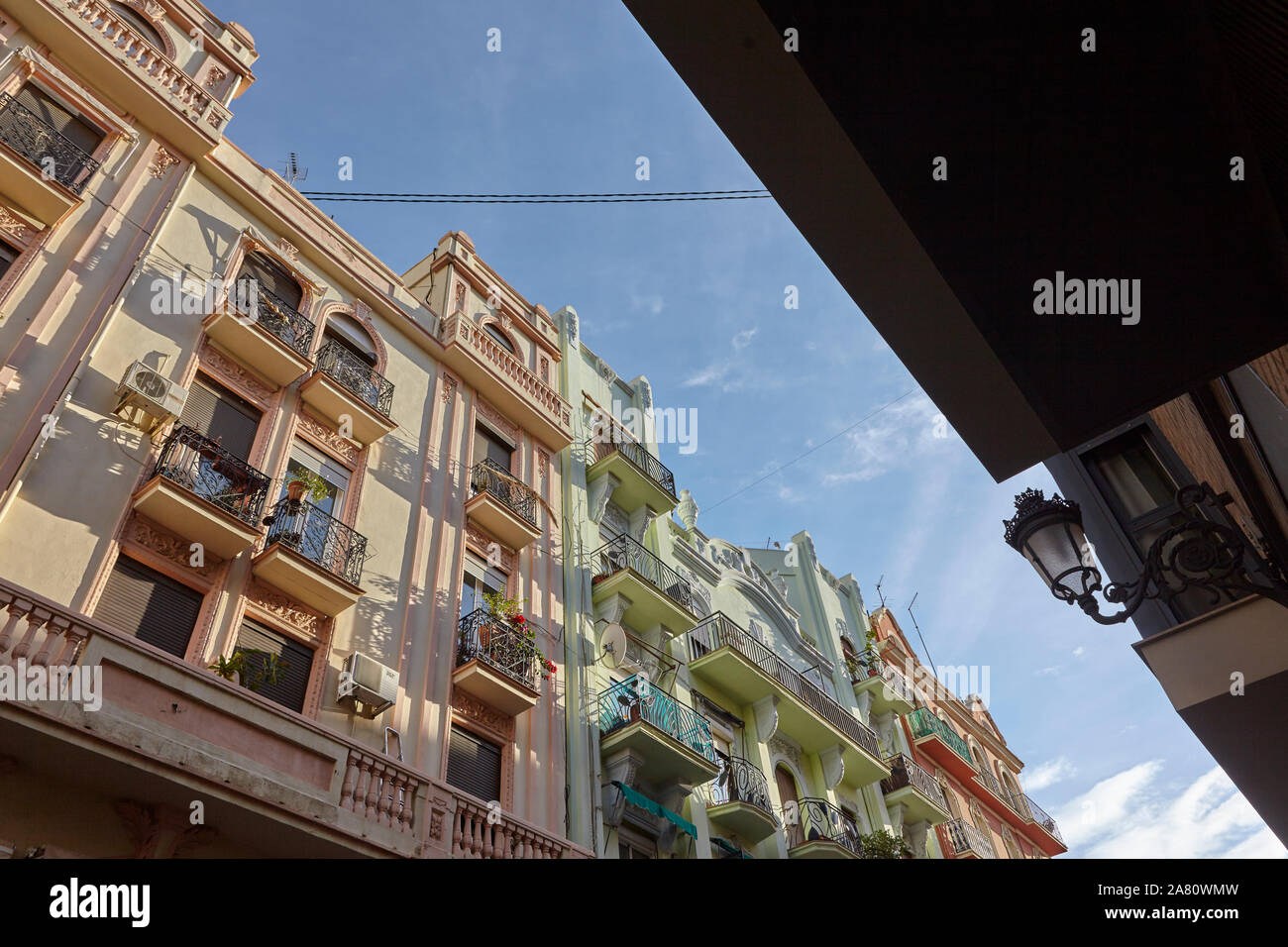 Historic streets in Valencia, Spain Stock Photo - Alamy